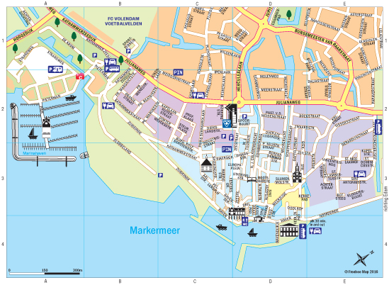 Plattegrond in Volendam - Freebee Map